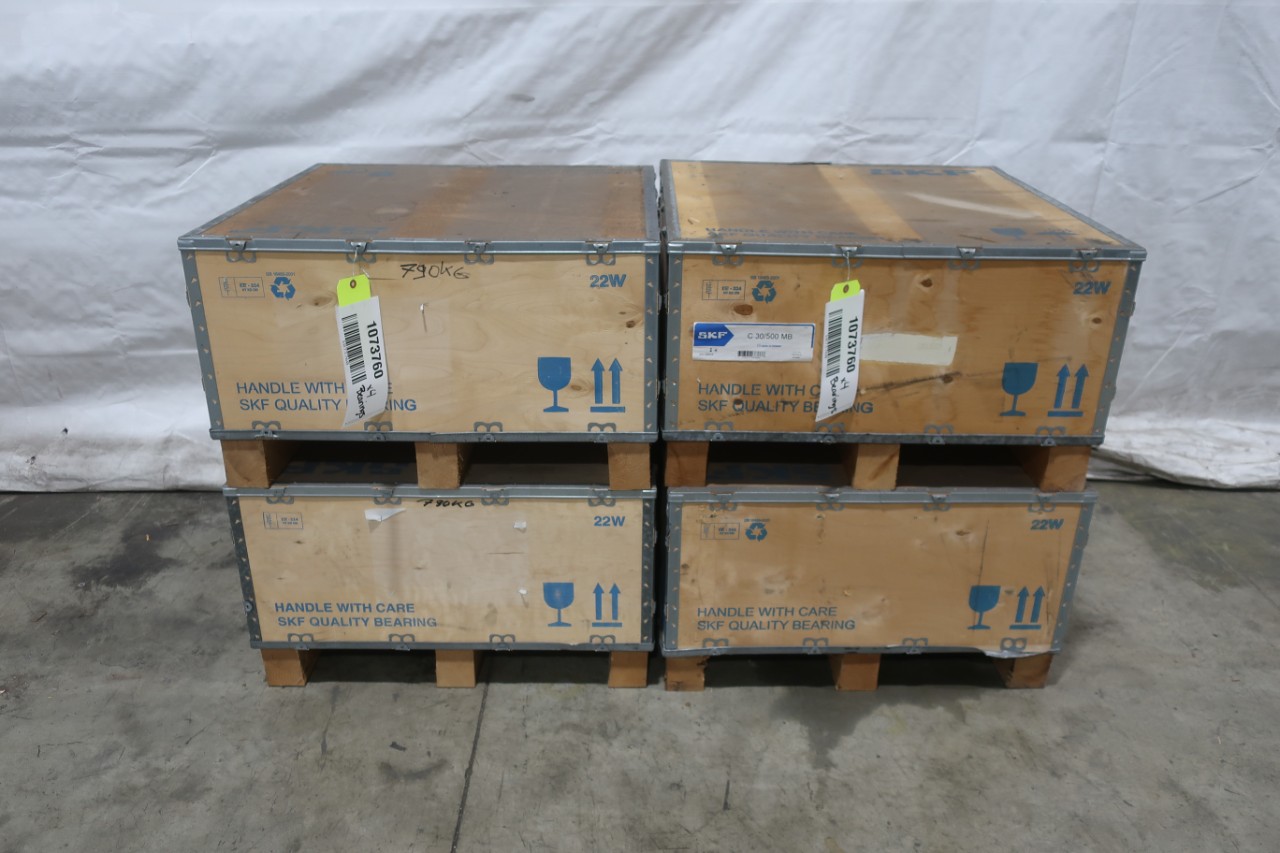 SKU 1073760 - LOT OF 4 SKF C 30/500 MB 22W ROLLER BEARINGS