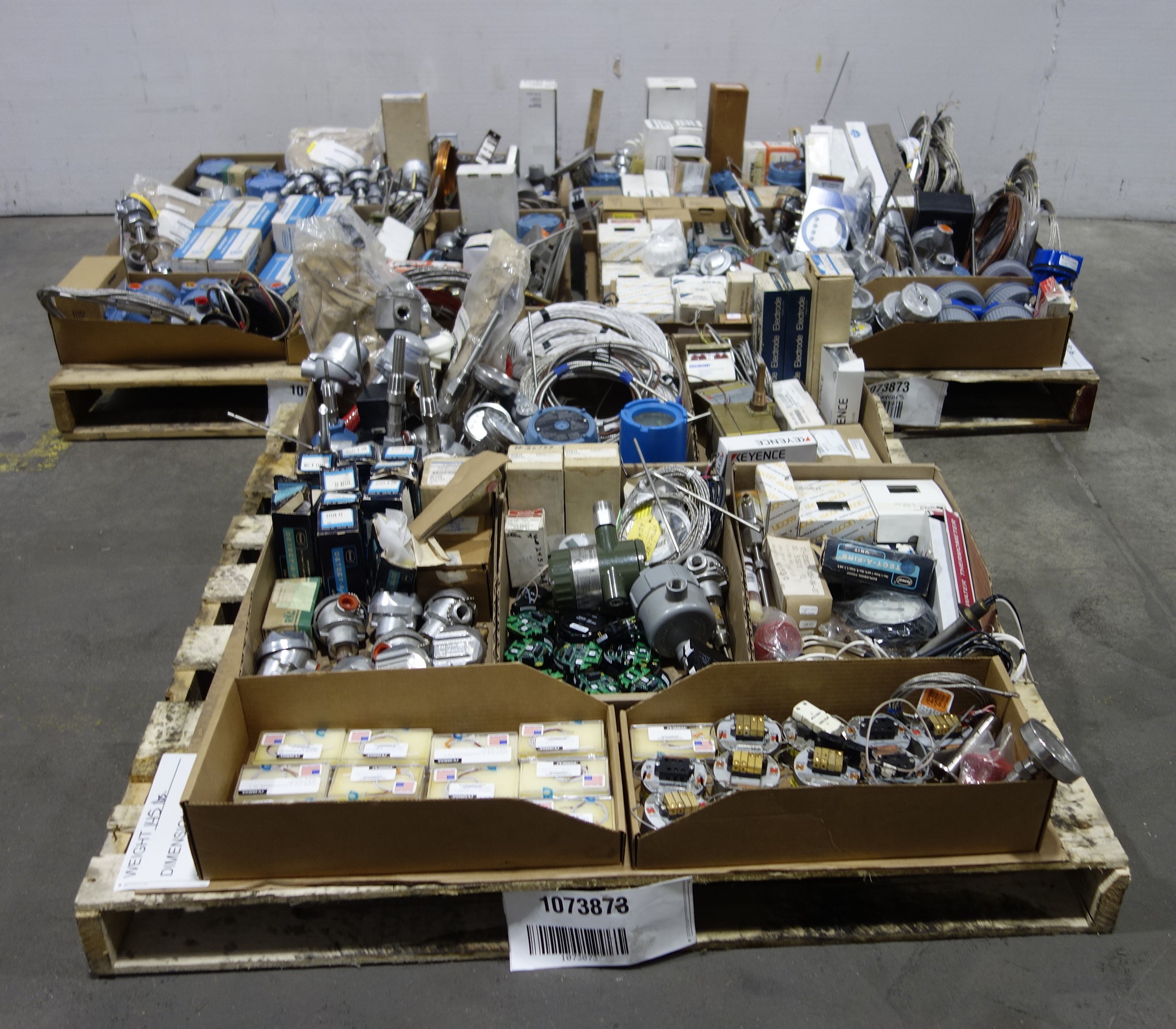 3 PALLETS OF ASSORTED TEMPERATURE SENSORS