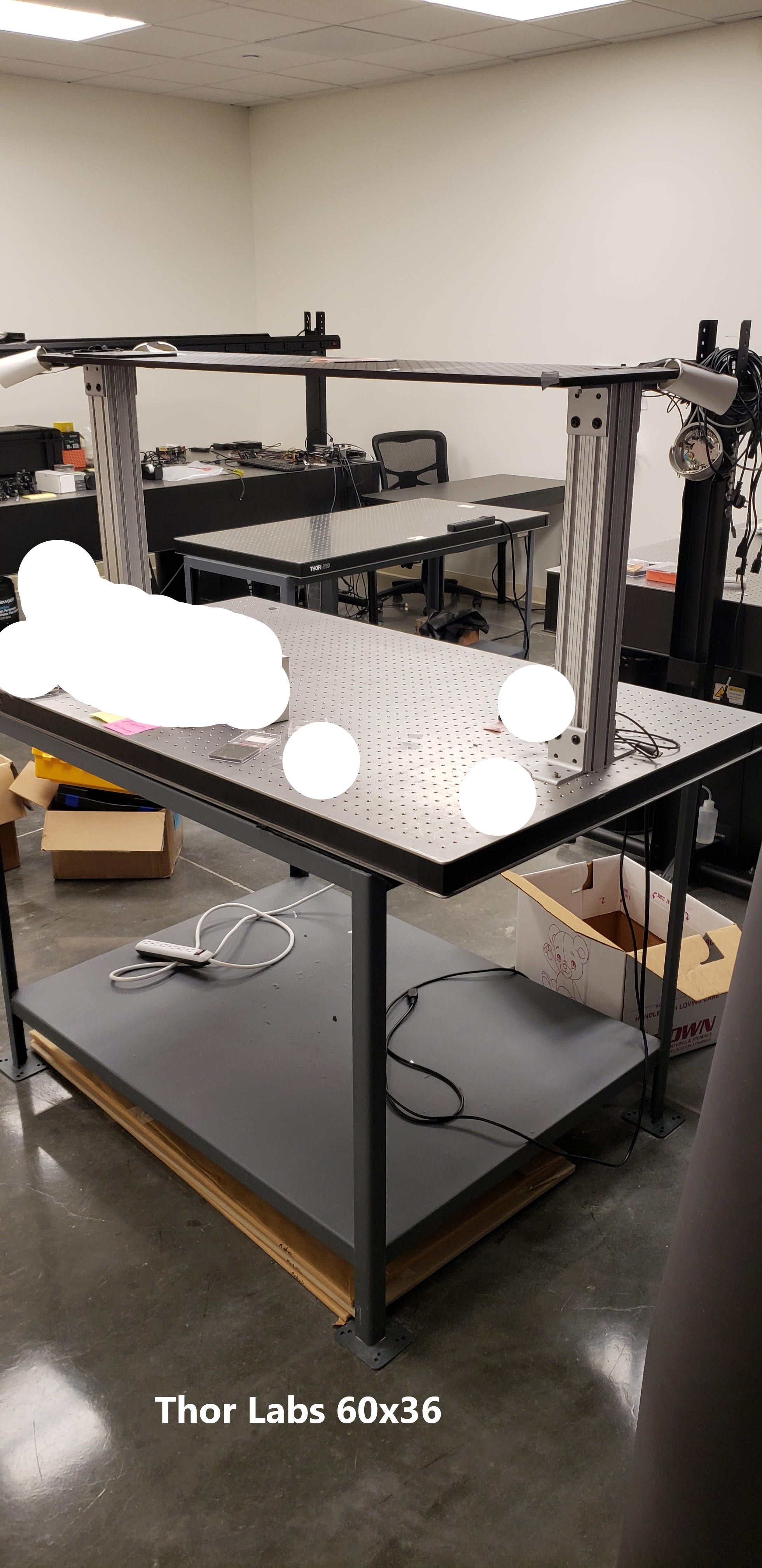 THORLABS OPTICS TABLE 60" X 36"