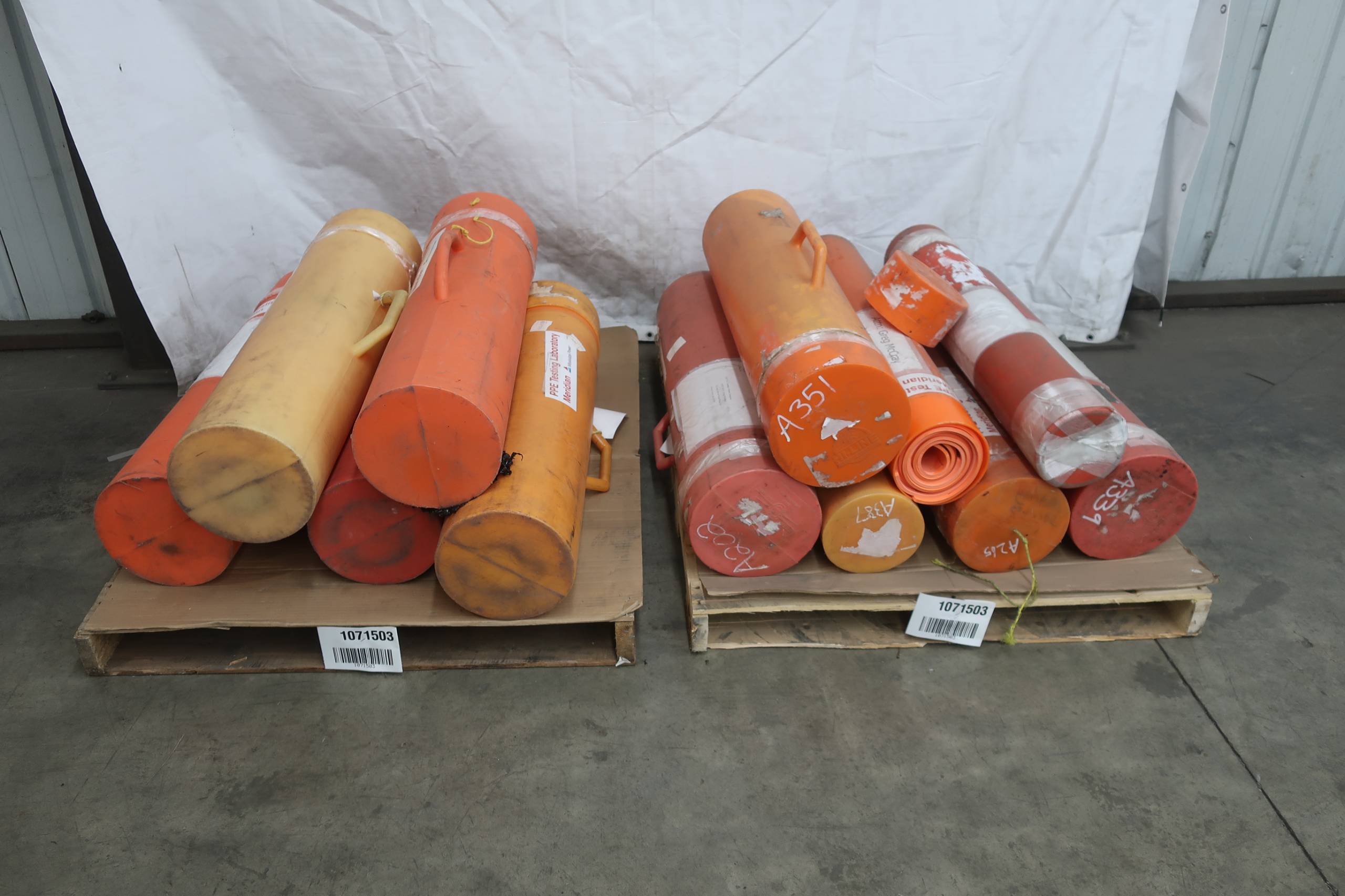 2 PALLETS OF RUBBER ELECTRICAL INSULATING BLANKETS