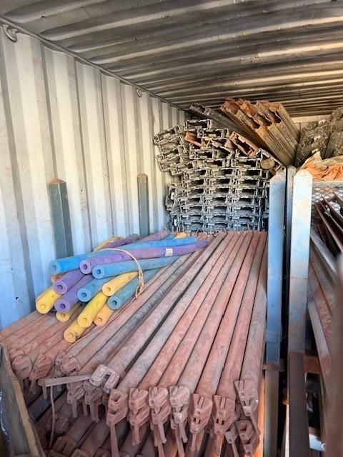 BULK LIST OF SCAFFOLDING WITH CONTAINERS