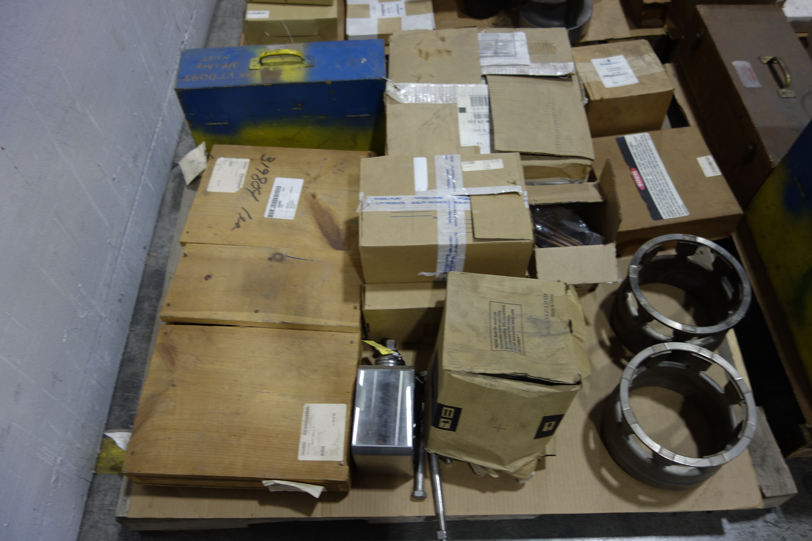 4 PALLETS OF ASSORTED VALVE PARTS AND ACCESSORIES