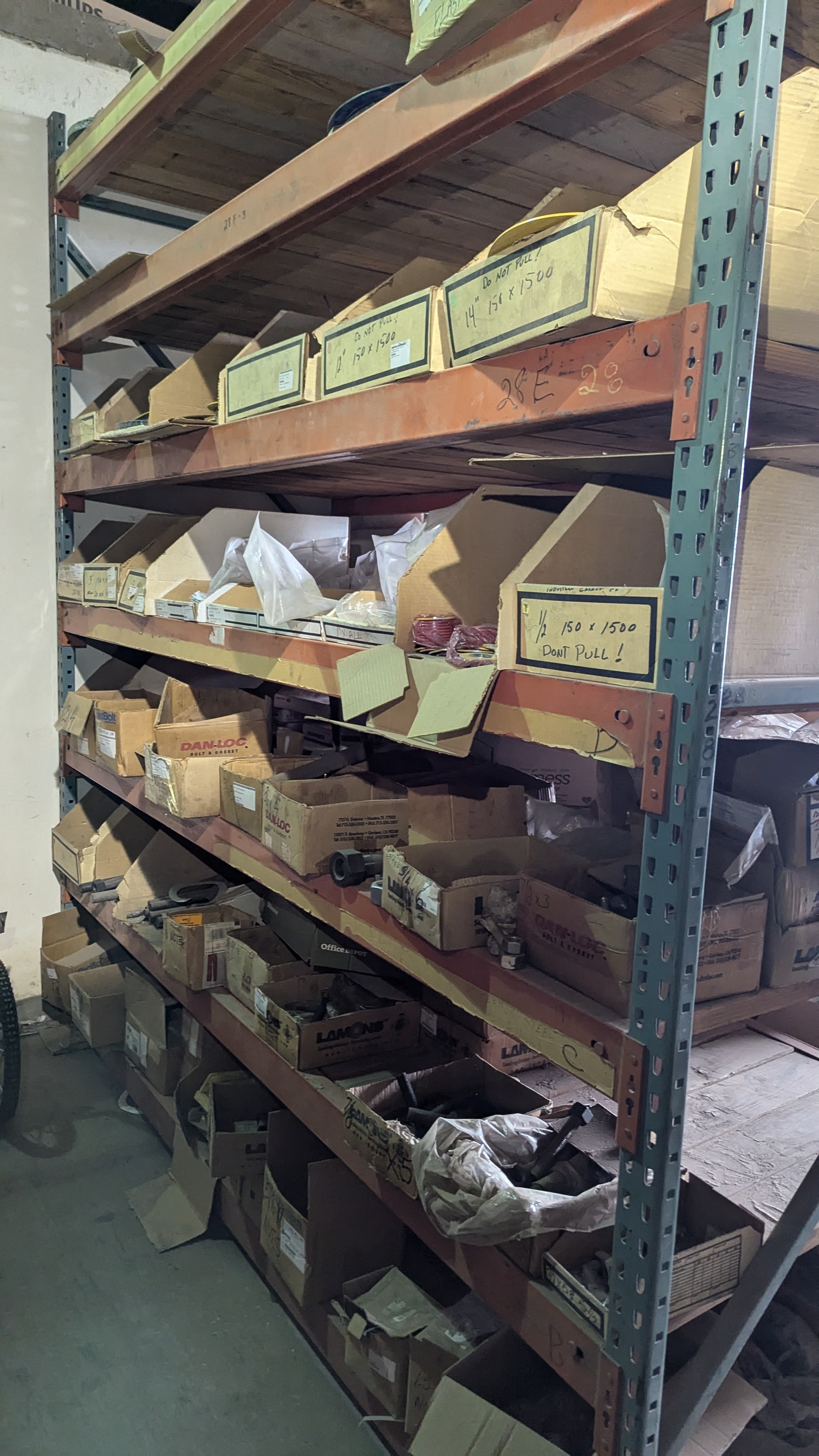 BULK QTY OF SPARE PARTS INVENTORY