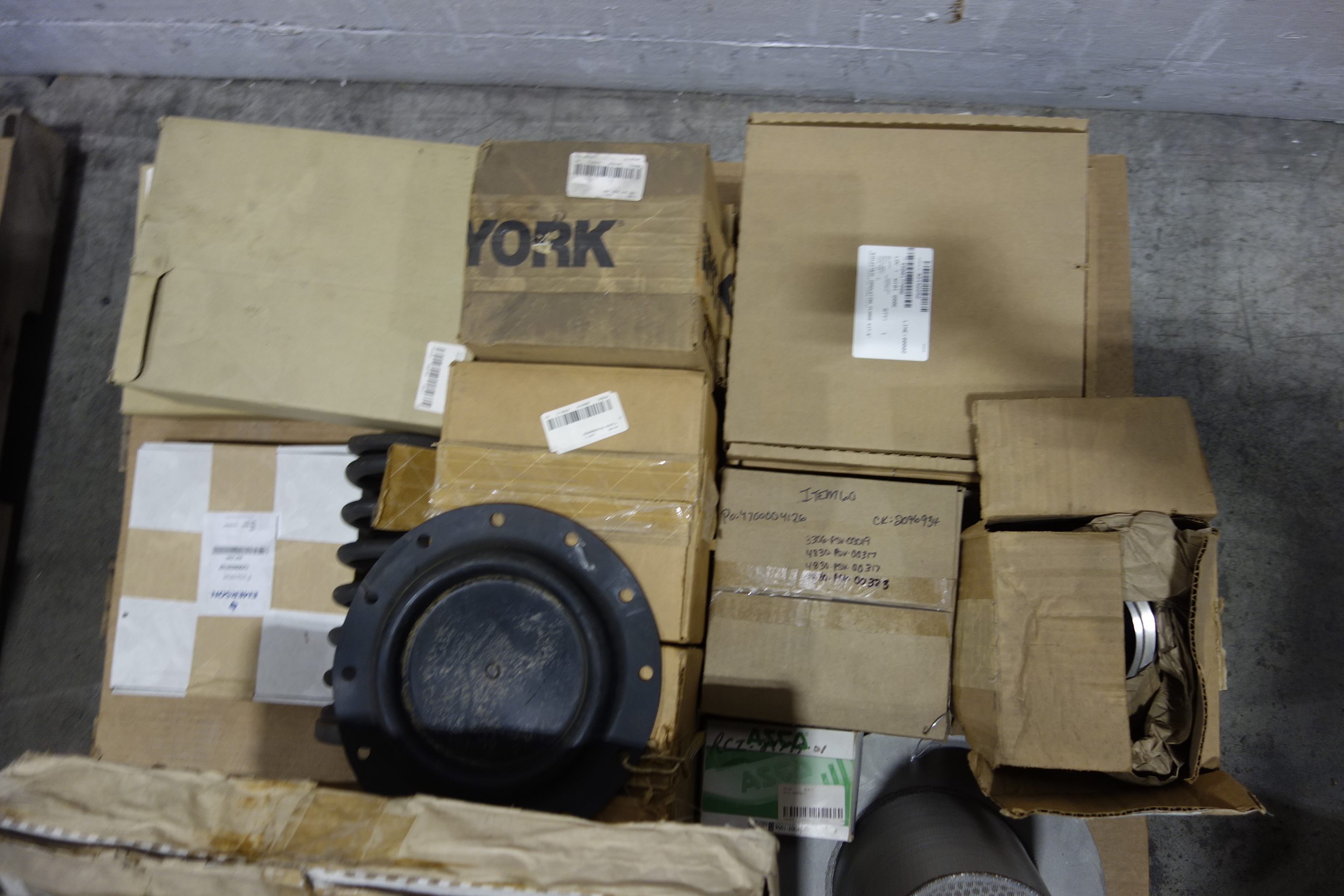 4 PALLETS OF ASSORTED VALVE PARTS AND ACCESSORIES