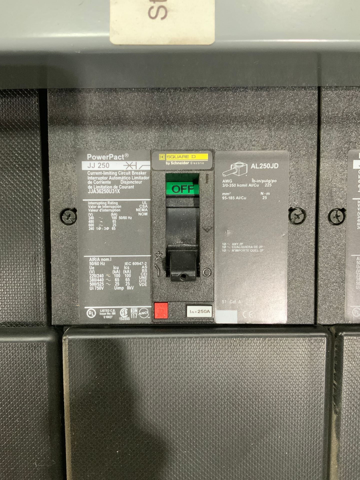 SQUARE D 2000 AMP 35753217-001 POWER DISTRIBUTION PANEL