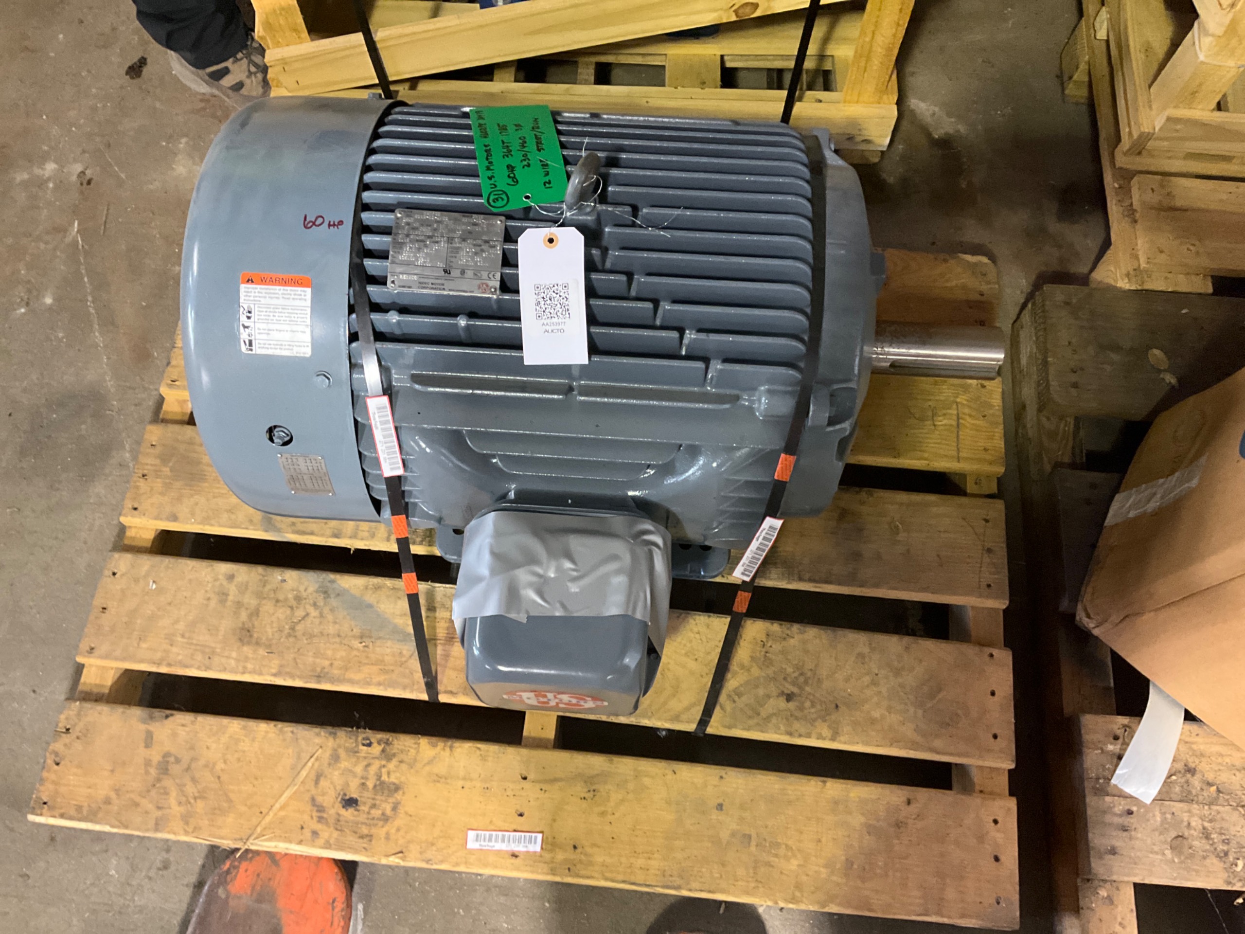 US MOTORS DM19 60HP AC MOTOR