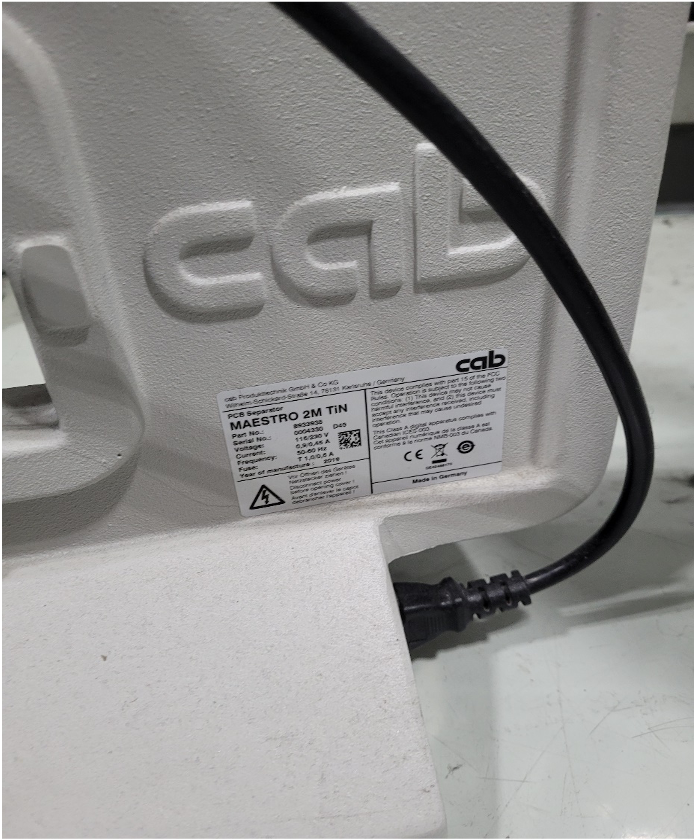 2019 CAB TECHNOLOGIES MAESTRO 2M TIN DEPANELING MACHINE