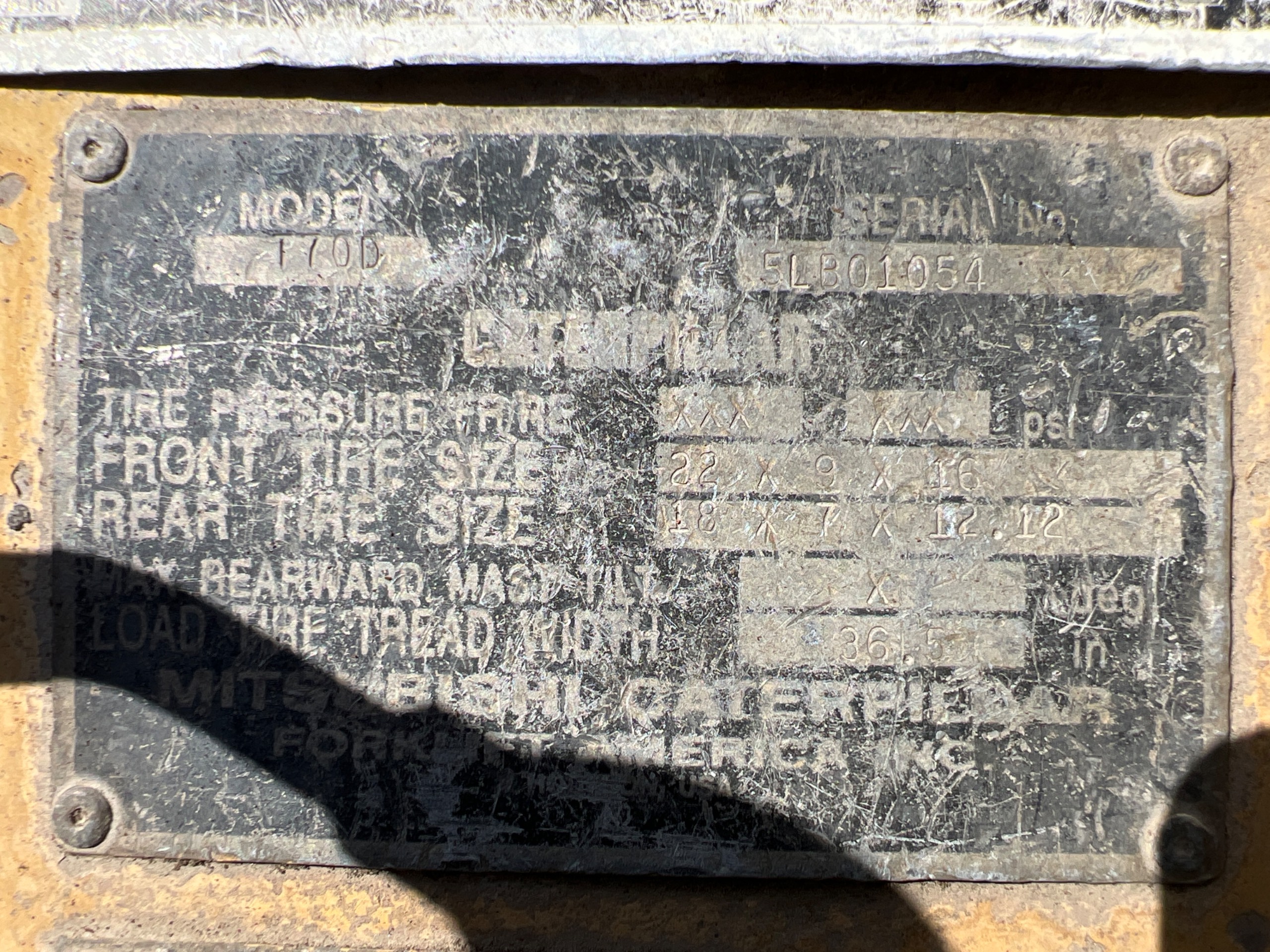 CATERPILLAR T70D SIT-DOWN FORKLIFT