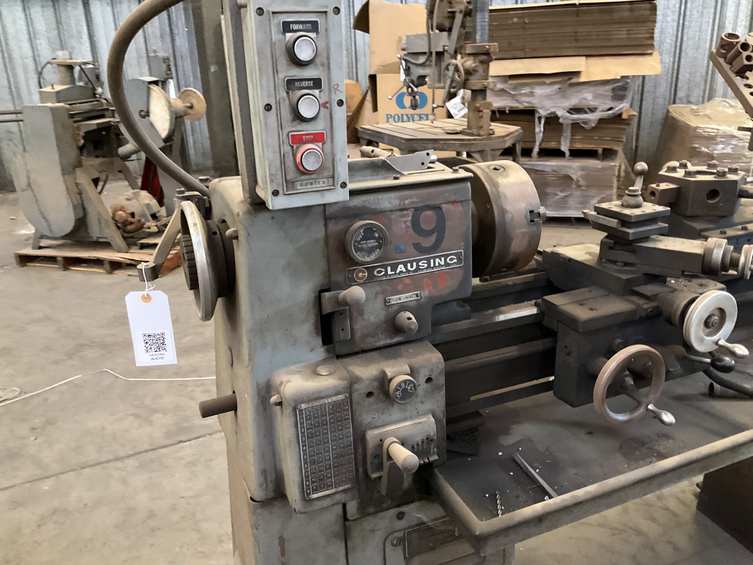 CLAUSING 5914 MANUAL LATHE