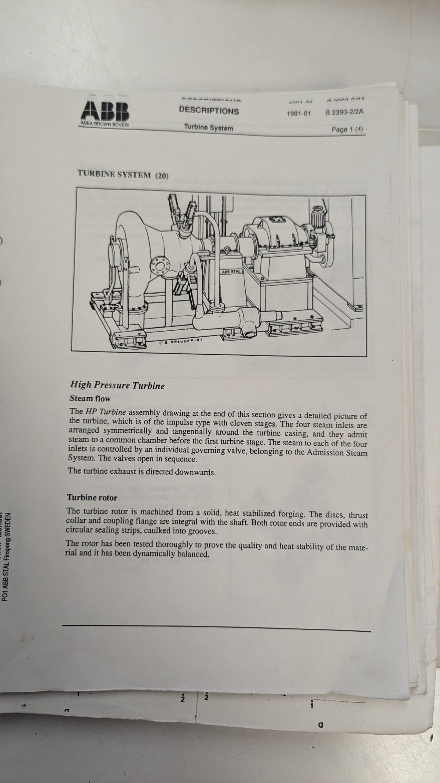 ABB HIGH PRESSURE TURBINE SYSTEM WITH 45 MVA GENERATOR For Sale | Aucto