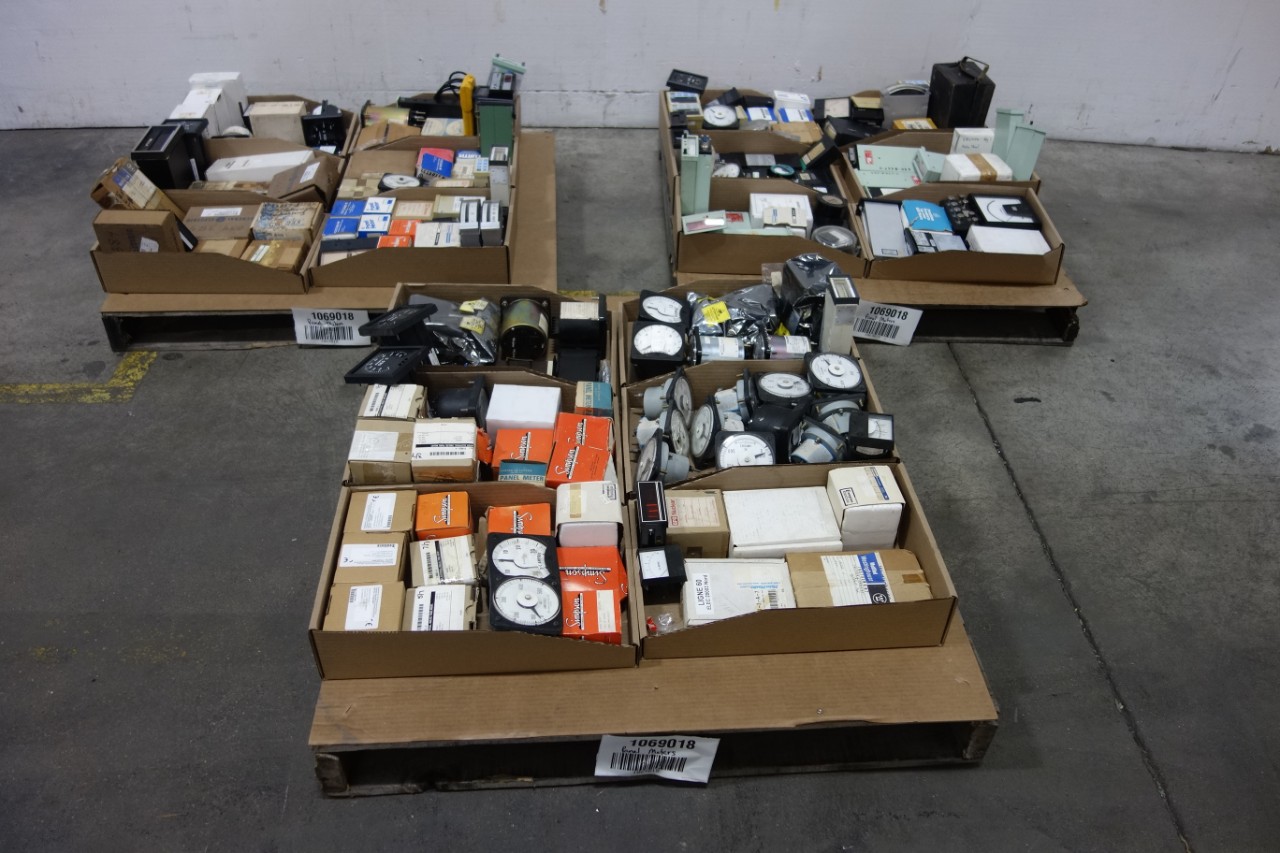 SKU 1069018 - 3 PALLETS OF ASSORTED PANEL METERS