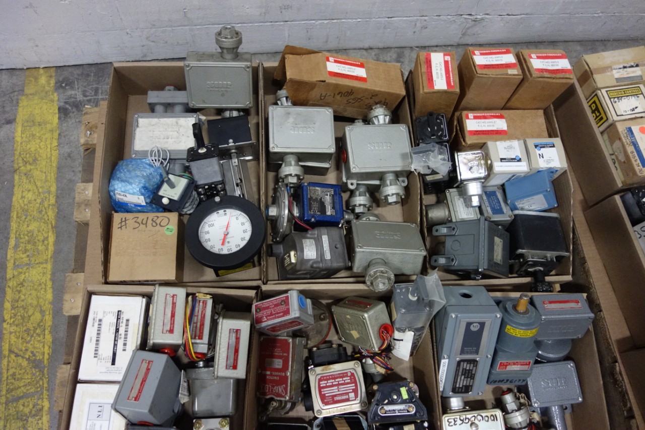 SKU 1067907 - 3 PALLETS OF ASSORTED SWITCHES