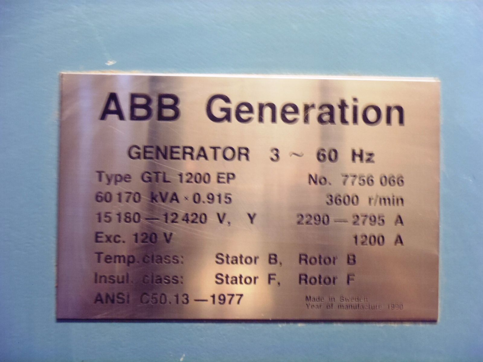 ABB HIGH PRESSURE TURBINE SYSTEM WITH 45 MVA GENERATOR For Sale | Aucto