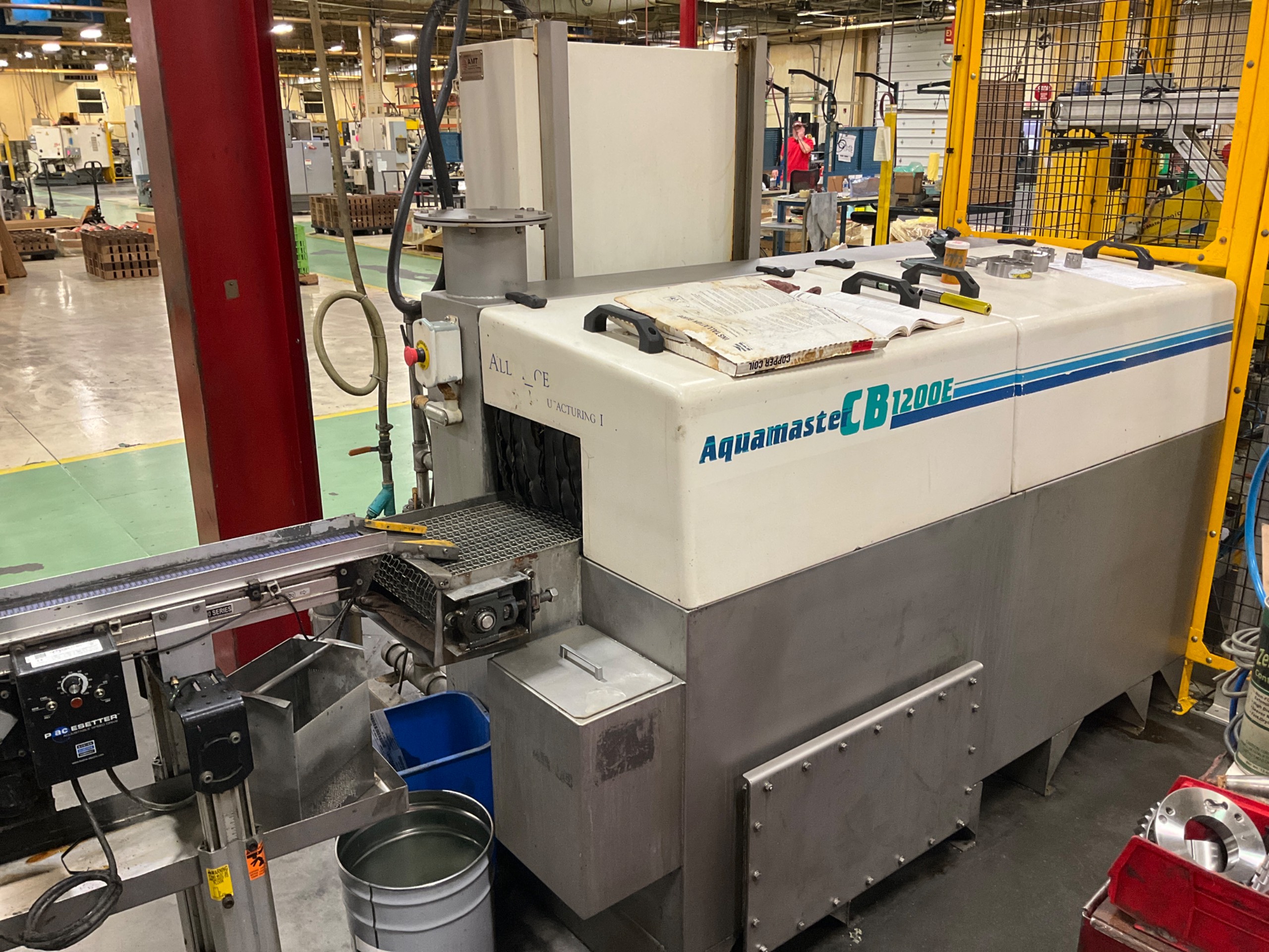 ALLIANCE MANUFACTURING AQUAMASTER CB-1200E PARTS WASHING MACHINE