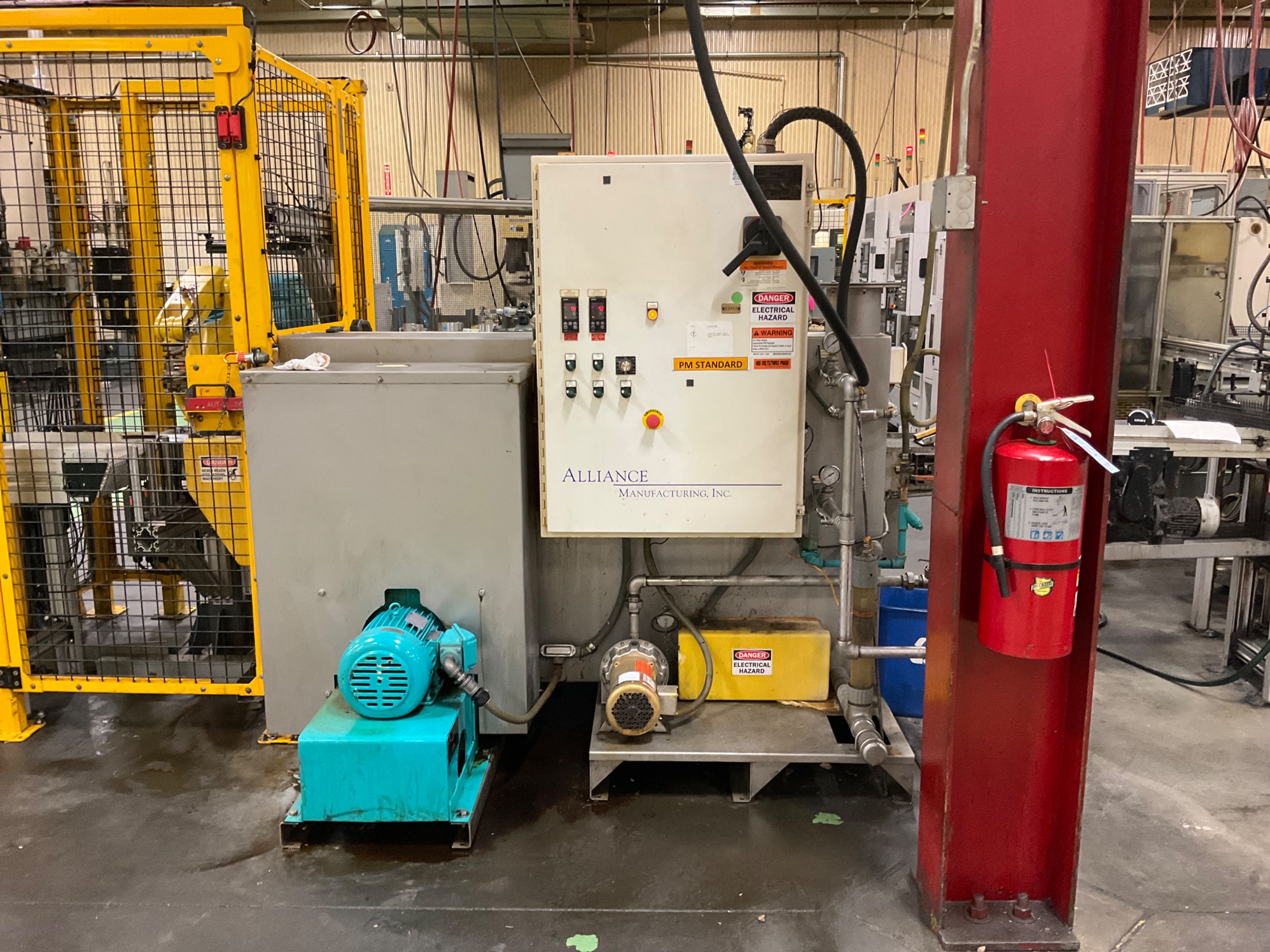 ALLIANCE MANUFACTURING AQUAMASTER CB-1200E PARTS WASHING MACHINE