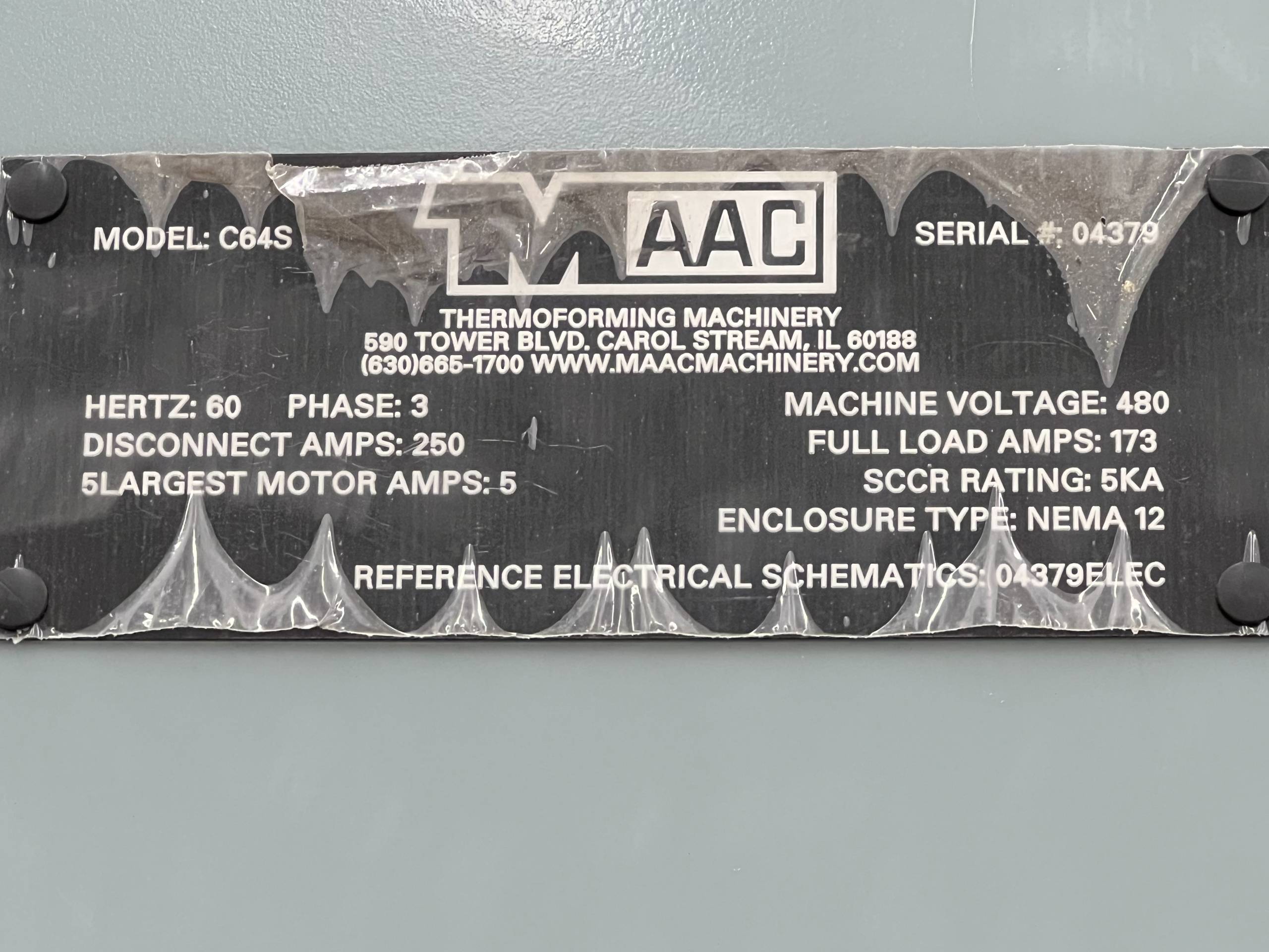 2019 MAAC C64S THERMOFORMING MACHINE For Sale | Aucto