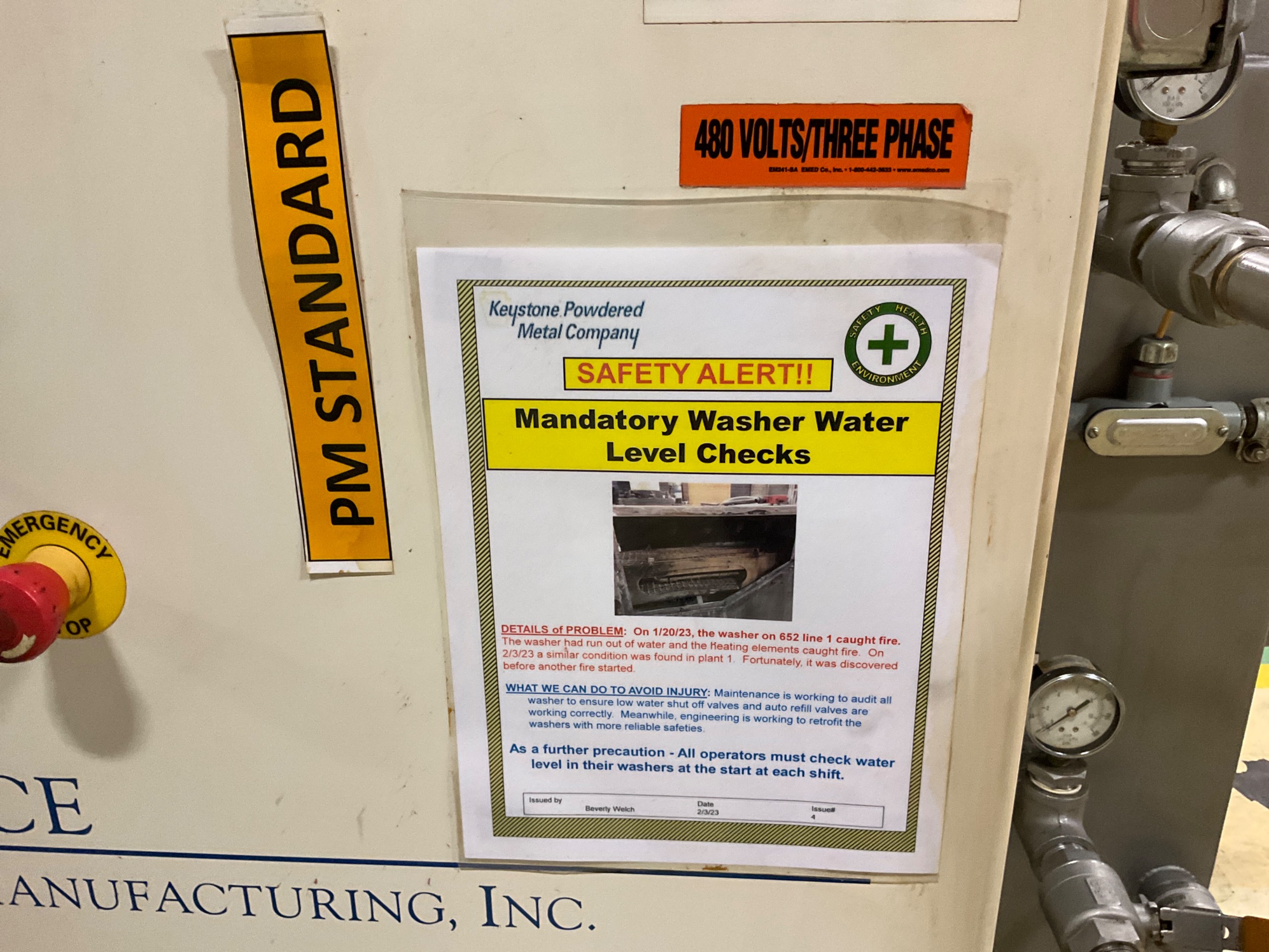 ALLIANCE MANUFACTURING AQUAMASTER CB-1200E PARTS WASHING MACHINE