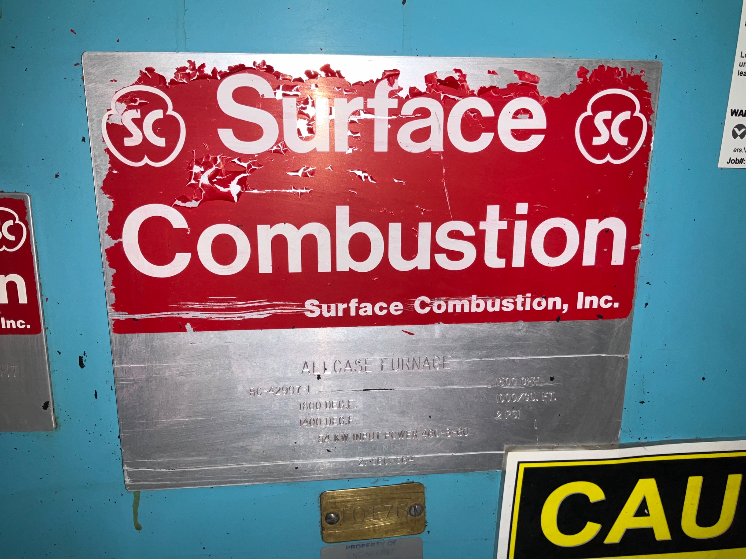 SURFACE COMBUSTION 3-24-36-24 ALLCASE 1800 F CARBURIZING FURNACE