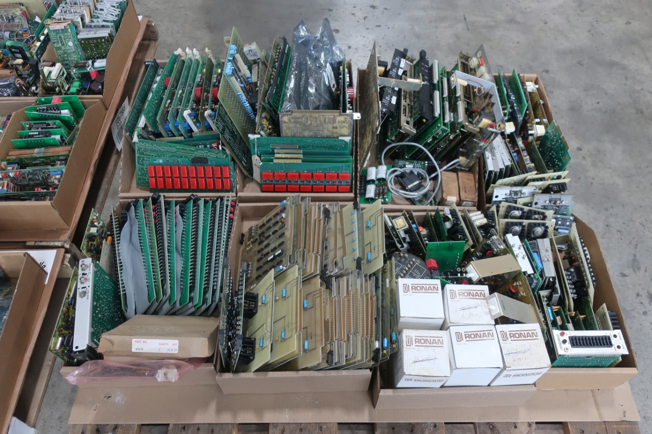 SKU 1067585 - 3 PALLETS OF ASSORTED PCB CIRCUIT BOARDS