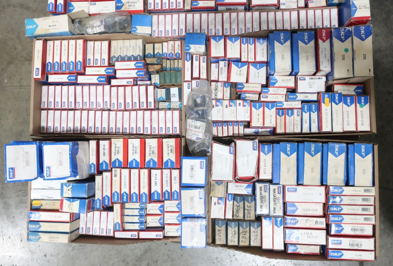 SKU 1074024 - 1 PALLET OF ASSORTED SKF BEARINGS