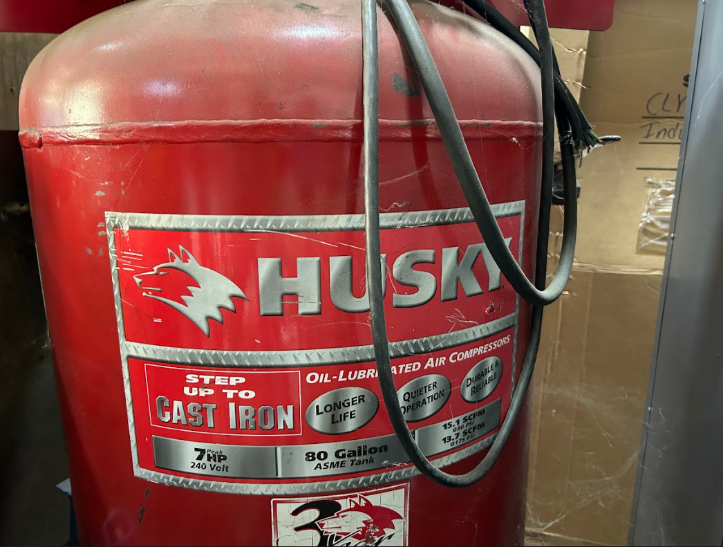 HUSKY 80 GALLON STATIONARY AIR COMPRESSOR