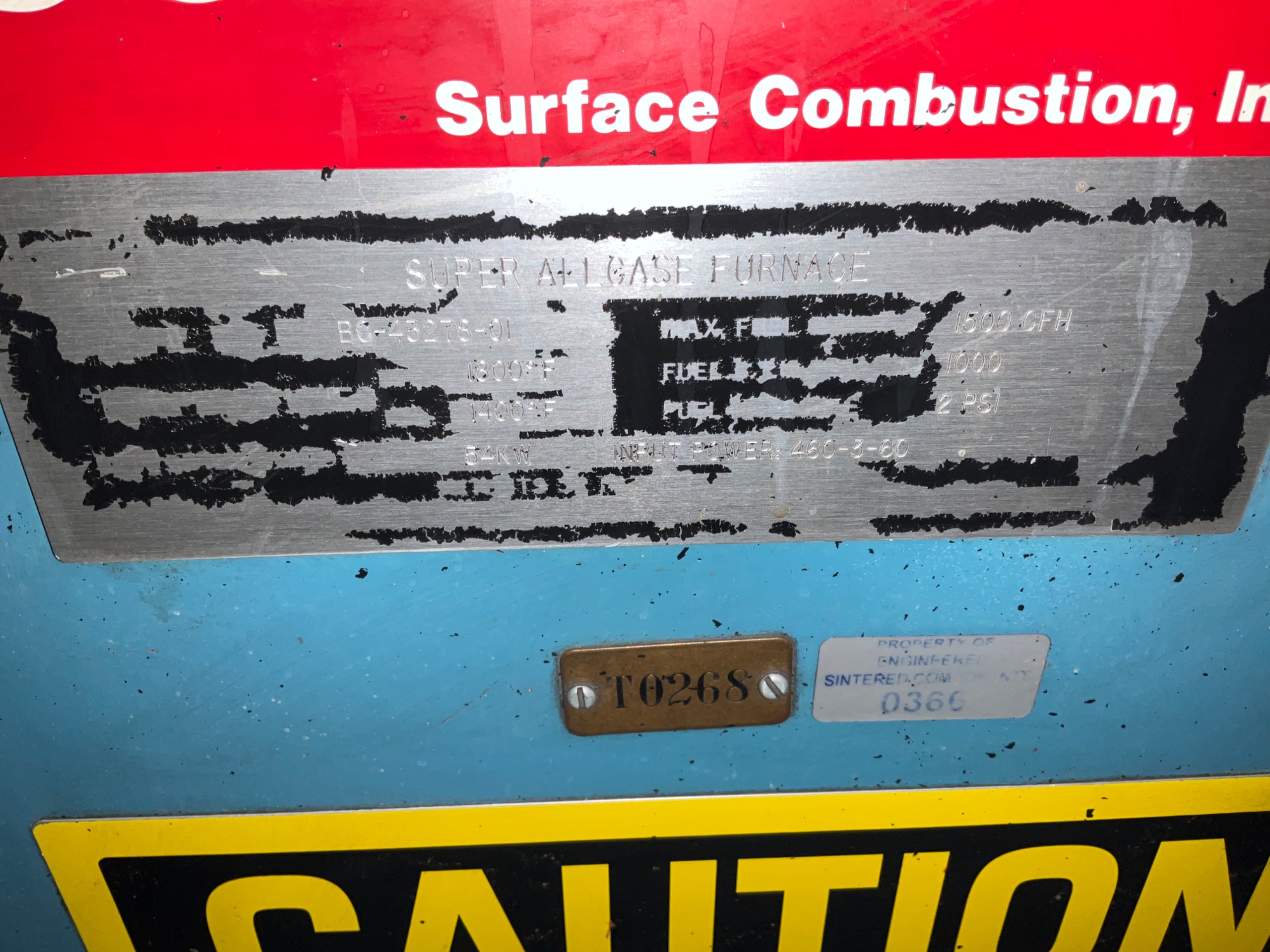 SURFACE COMBUSTION SUPER ALLCASE CARBURIZING FURNACE For Sale | Aucto