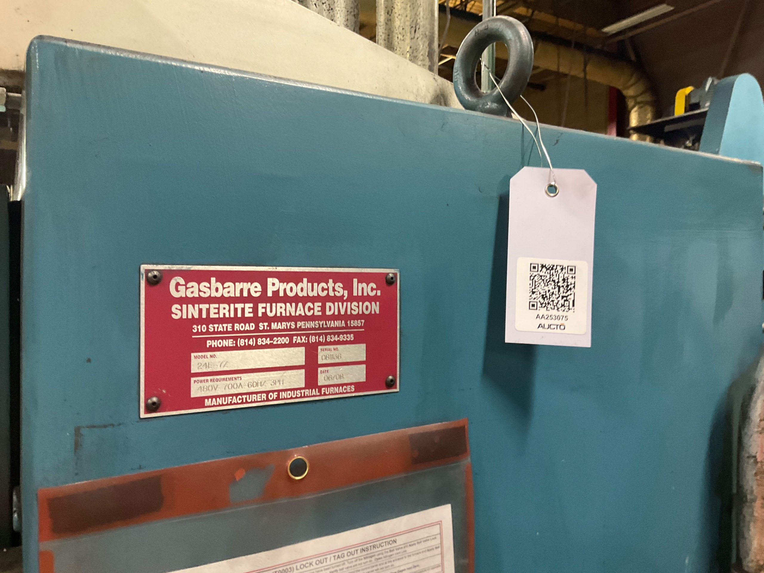 2006 GASBARRE 24E-7Z SINTERING BELT FURNACE