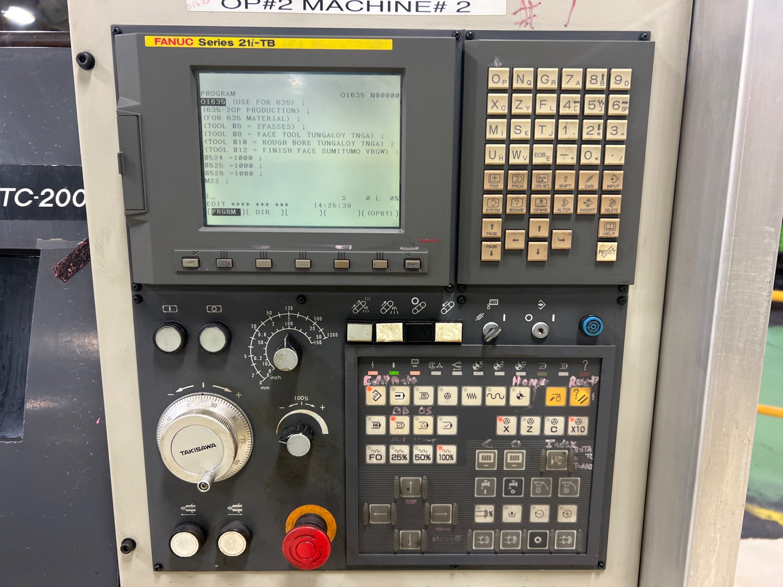 TAKISAWA TC-200 CNC LATHE