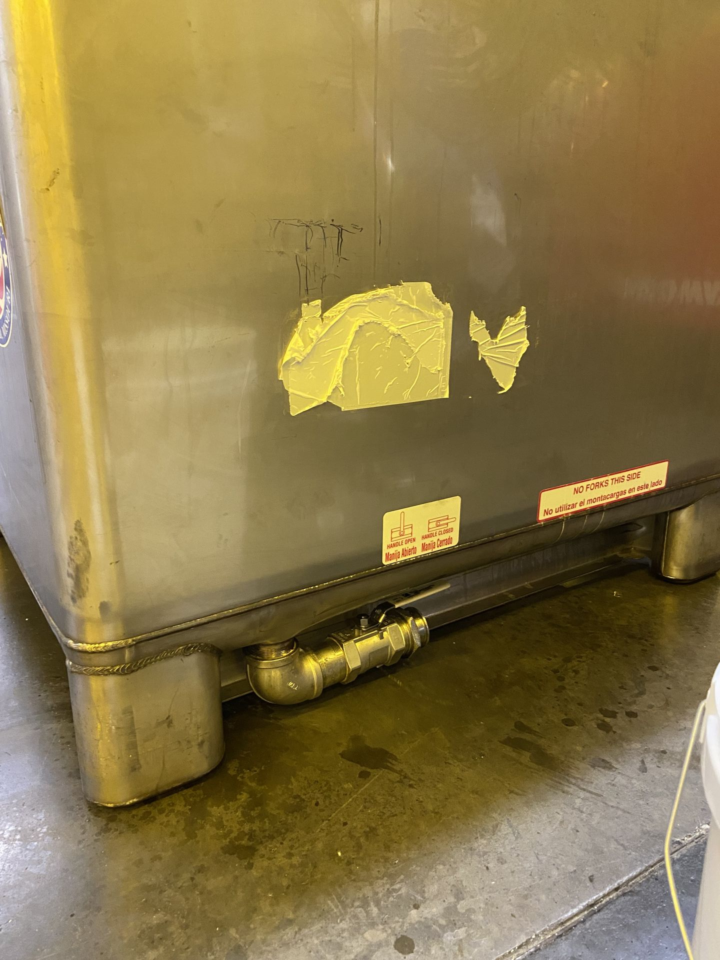 2018 TRANSTORE/METALCRAFT 300 GALLON STAINLESS STEEL IBC TOTE TANK