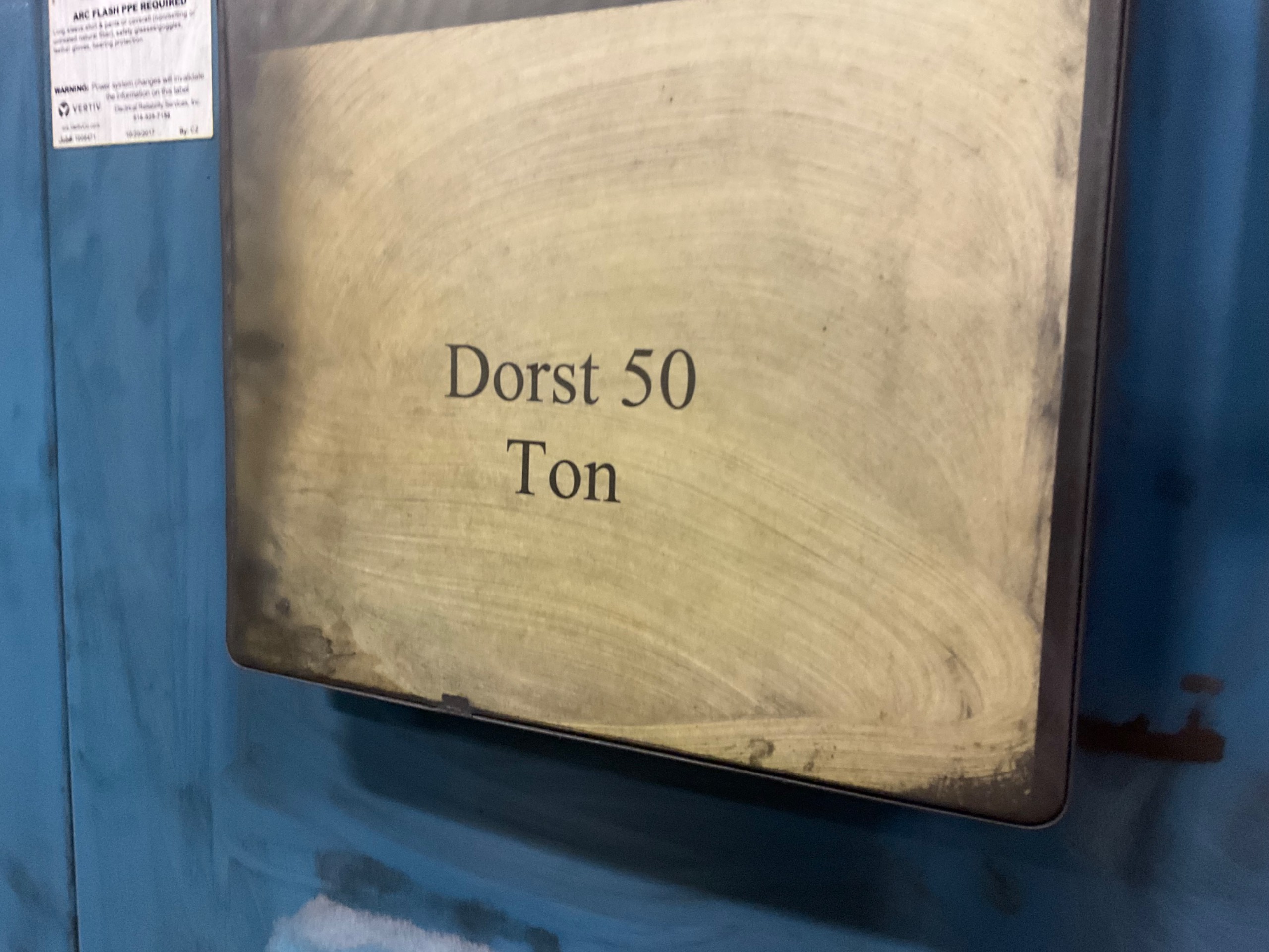 1996 DORST TPA50/3 50 TON COMPACTING MECHANICAL PRESS