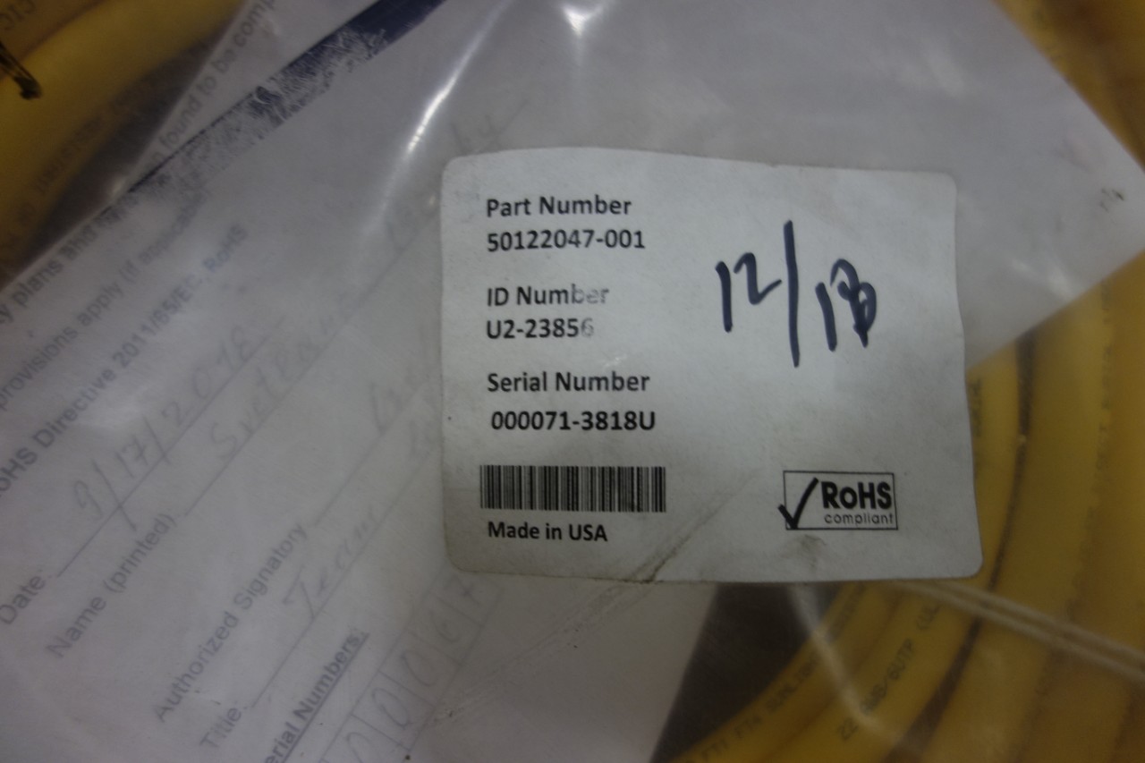 SKU 1066976 - PALLET OF ASSORTED CORDSET CABLES