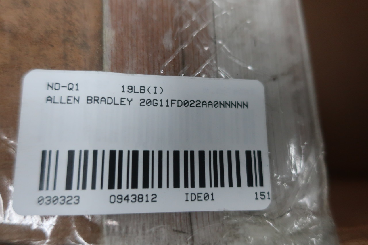 SKU 943812 - ALLEN BRADLEY 20G11FD022AA0NNNNN POWERFLEX 755 VFD