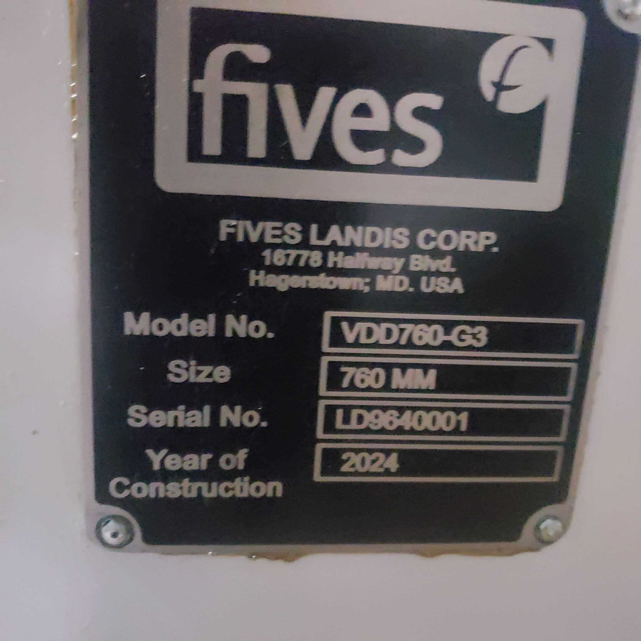 UNUSED 2024 FIVES LANDIS GARDNER VDD760G3 VERTICAL DOUBLE DISC GRINDER ...