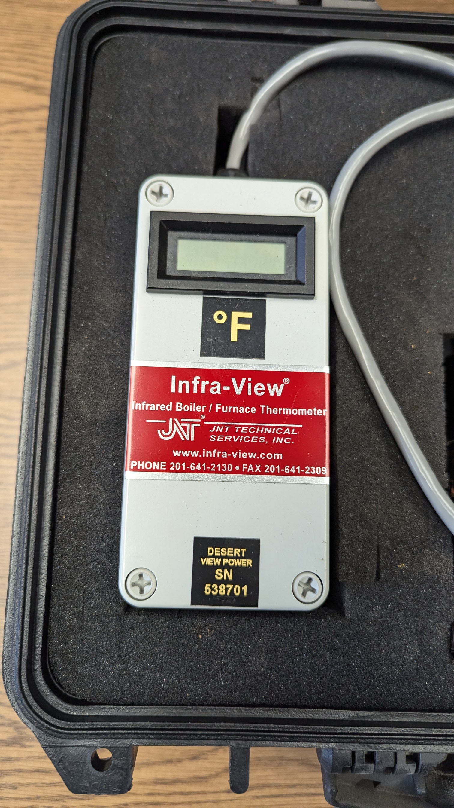 INFRA-VIEW INFRARED BOILER/FURNACE THERMOMETER