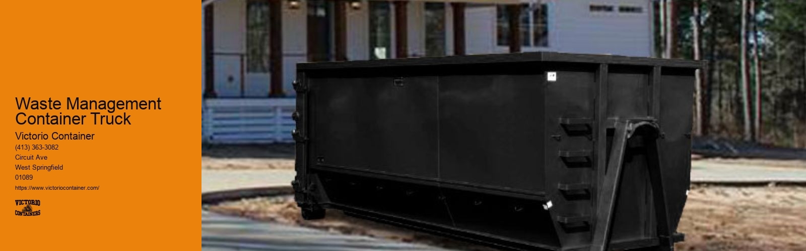 Waste Management Container Truck