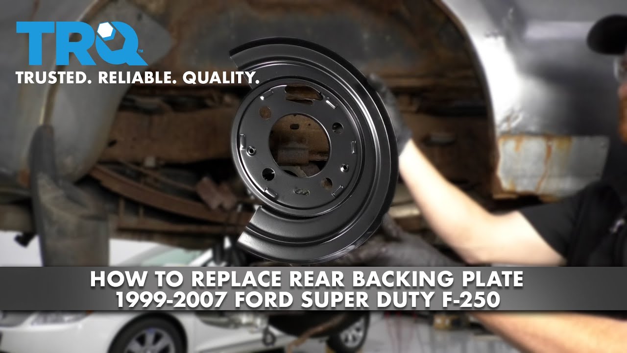 How to Replace Rear Backing Plate 1999-2007 Ford Super Duty F-250 | 1A Auto