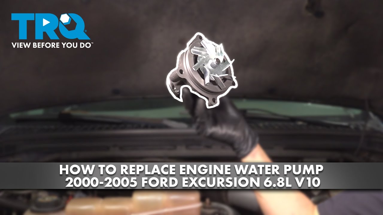 How to Replace Engine Water Pump 2000-2005 Ford Excursion 68L V10 | 1A Auto