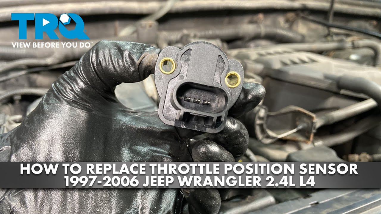 How to Replace Throttle Position Sensor 1997-2006 Jeep Wrangler 24L L4 ...