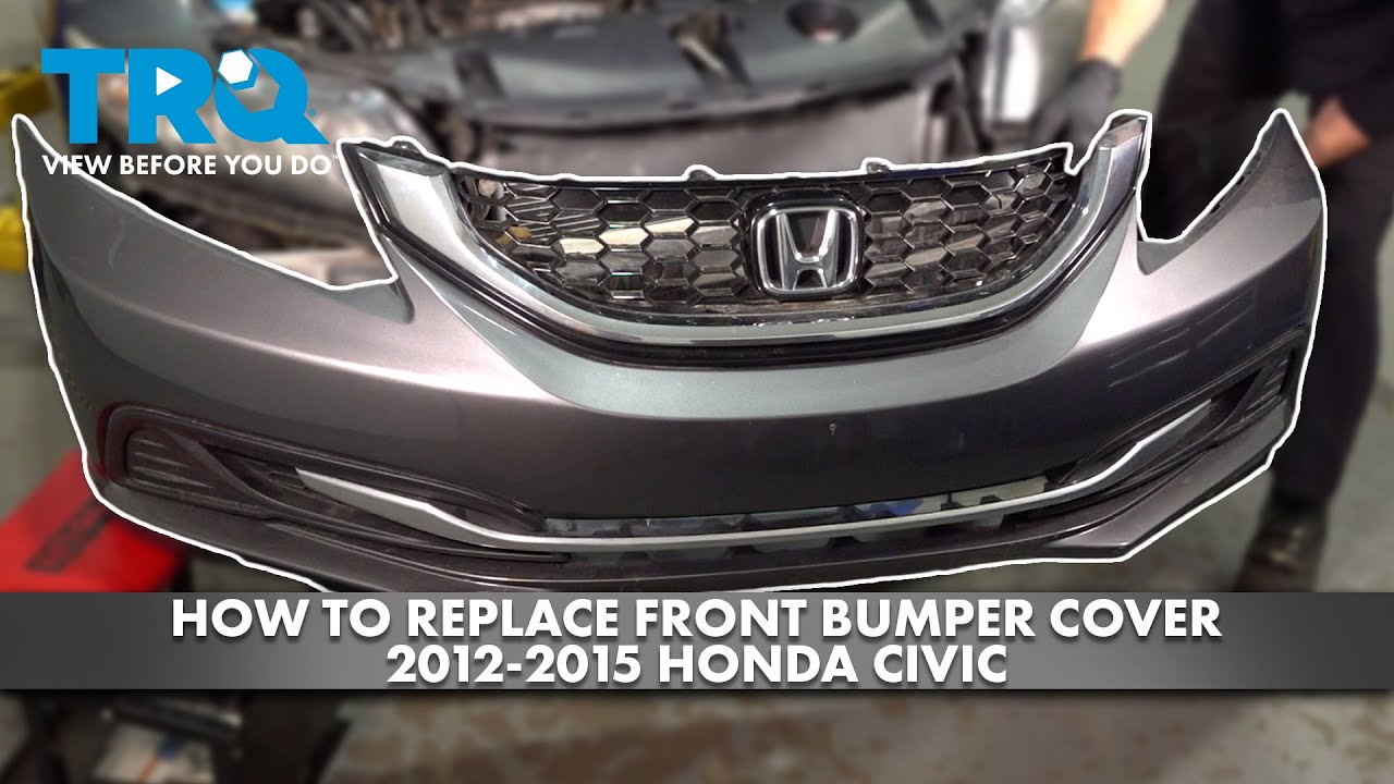 How to Replace Front Bumper Cover 2012-2015 Honda Civic | 1A Auto