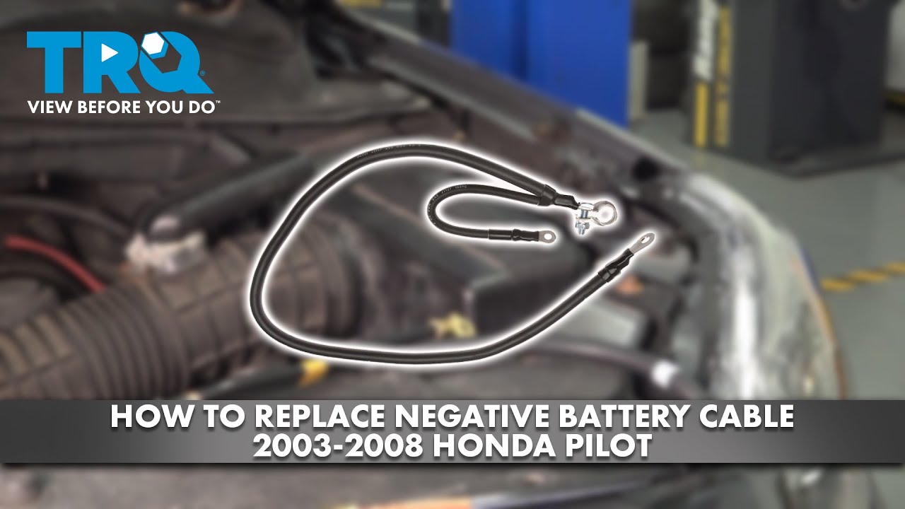 How to Replace Negative Battery Cable 2003-2008 Honda Pilot | 1A Auto
