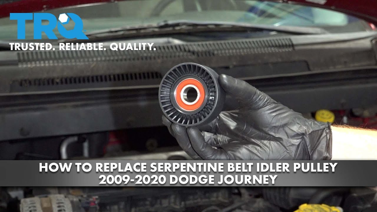 How To Replace Serpentine Belt Idler Pulley 2009 2020 Dodge Journey