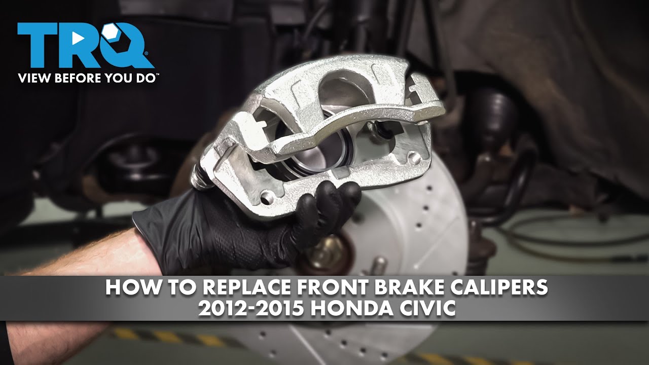 How to Replace Front Brake Calipers 2012-2015 Honda Civic | 1A Auto