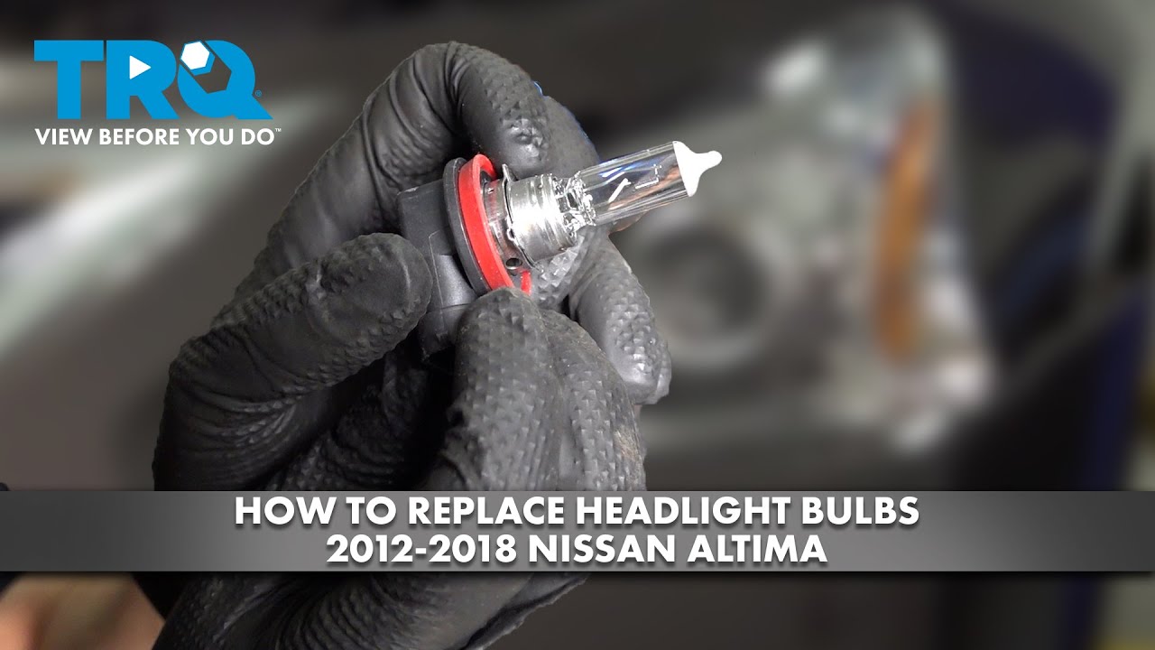How To Replace Headlight Bulbs 2012 2018 Nissan Altima 1a Auto