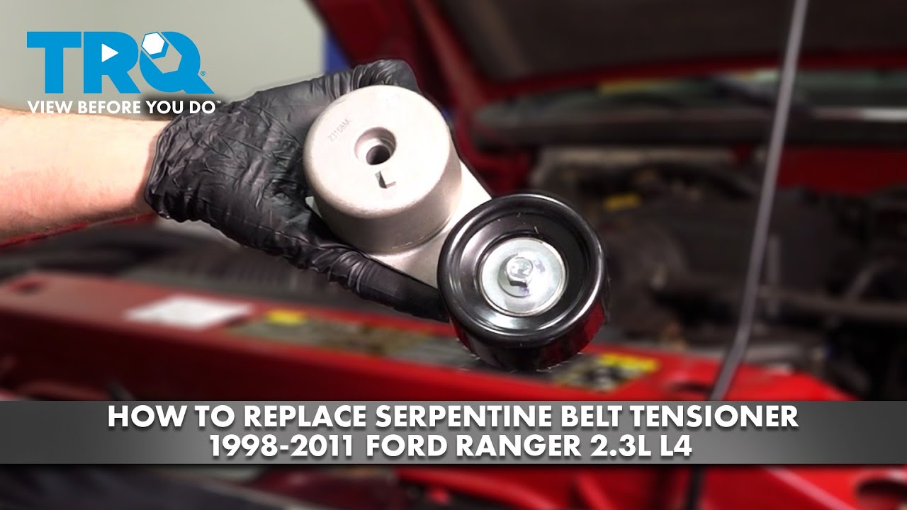 How to Replace Serpentine Belt Tensioner 1998-2011 Ford Ranger 23L L4 ...