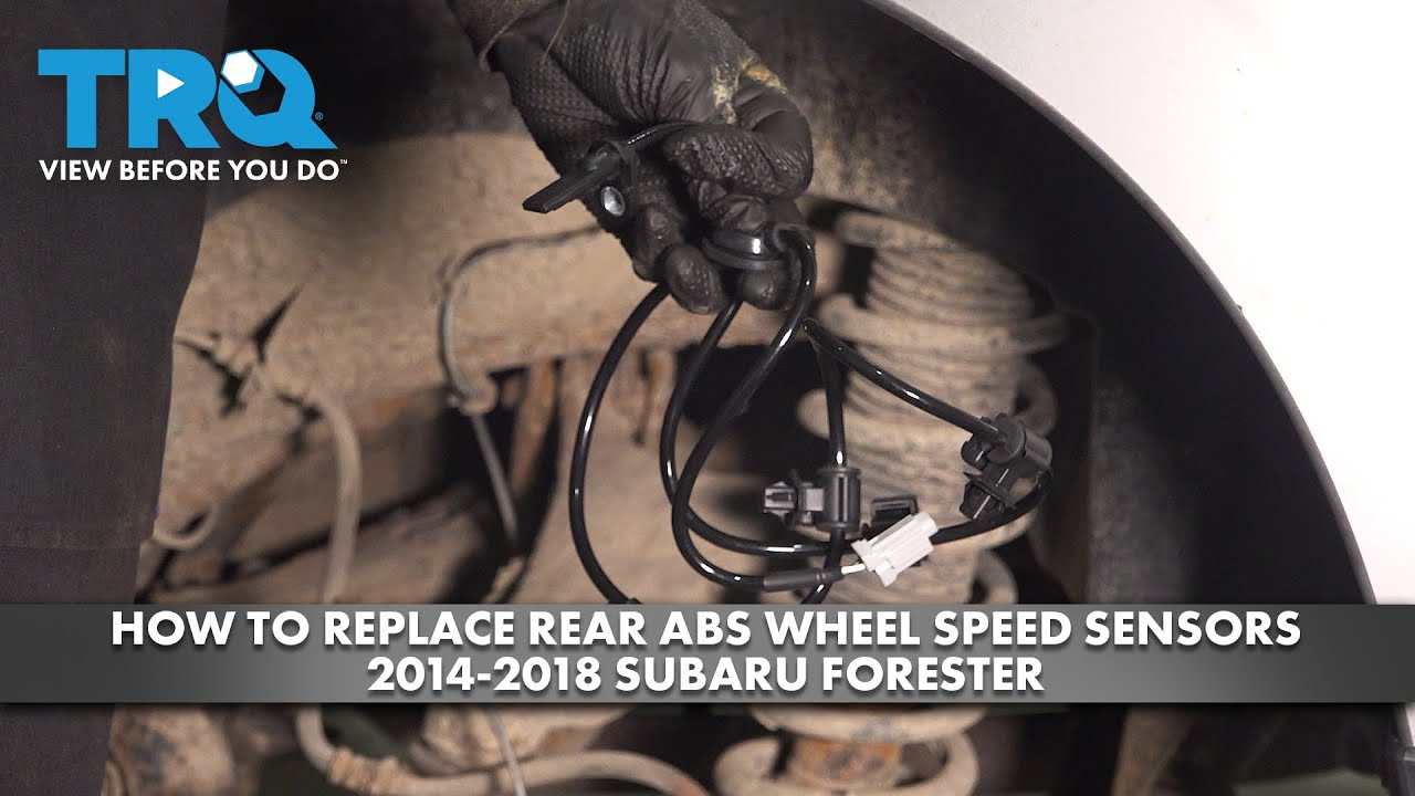 How to Replace Rear ABS Wheel Speed Sensors 2014-2018 Subaru Forester ...