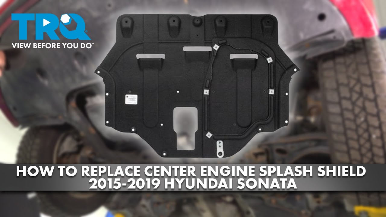 How to Replace Center Engine Splash Shield 2010-2015 Hyundai Sonata ...