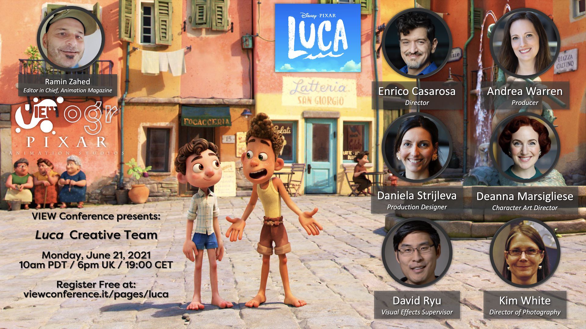 Luca Director Enrico Casarosa & 5 Key Creative Team Members in ...