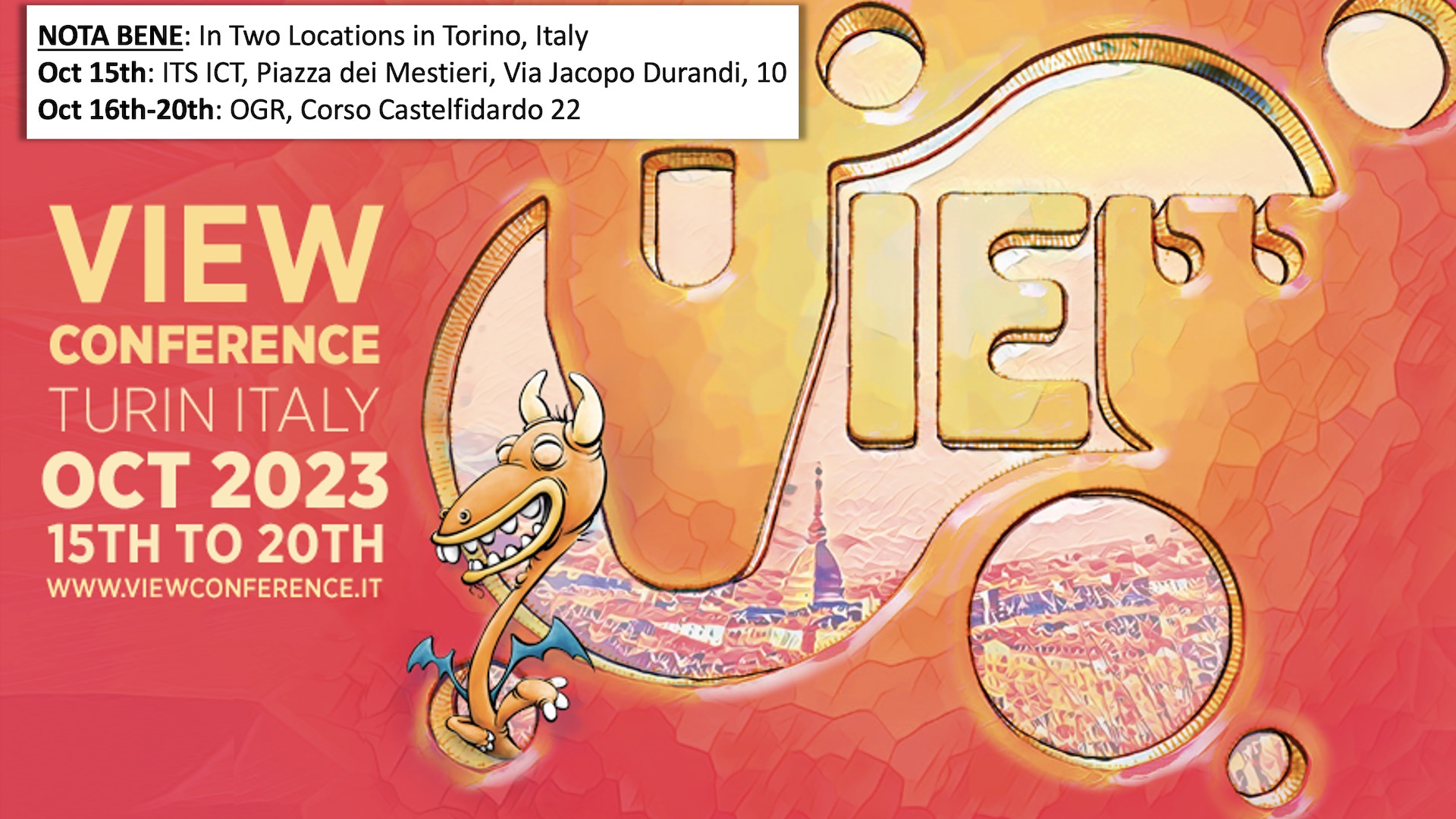 VIEW 2023: Confirmed Speakers | VIEW Conference 2025