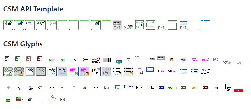 CSM Icon Editor Glyphs Toolkit for LabVIEW - Download - VIPM by JKI