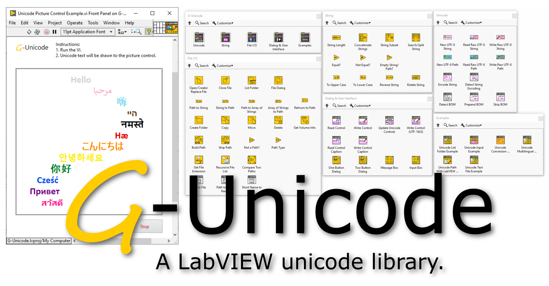 G-Unicode Toolkit for LabVIEW - Download - VIPM by JKI